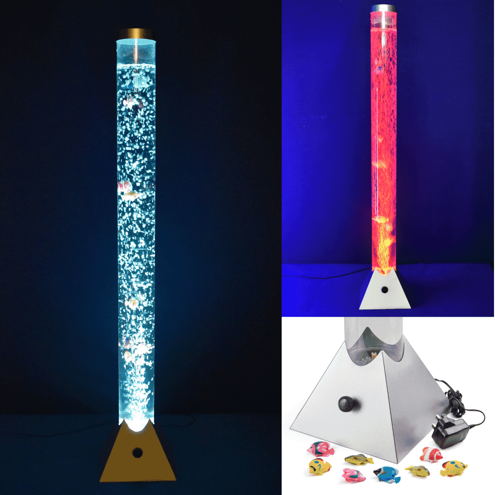 Colour Changing LED Bubble Tube 120cm | Sensory Direct