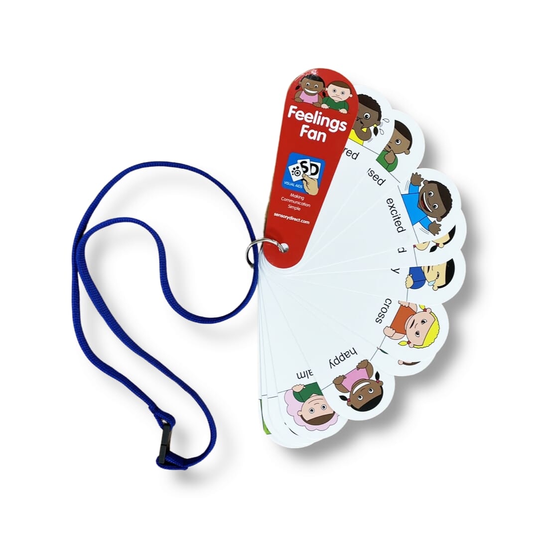 Shop Feelings Fan With Keyring & Lanyard | Sensory Direct