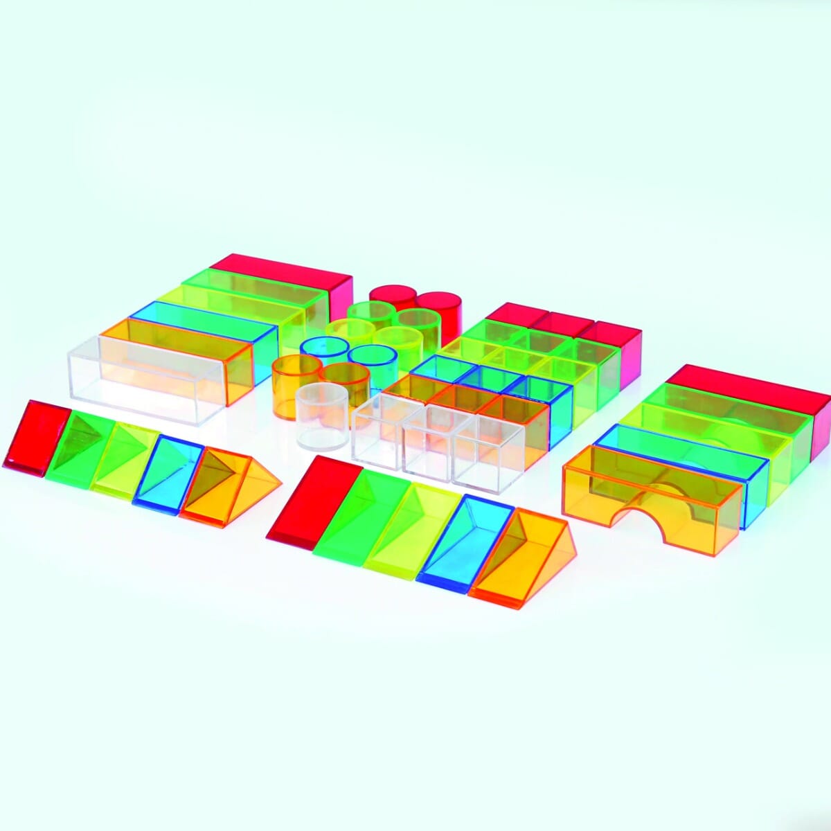Shop Translucent Colour Blocks - Pk 50 | Sensory Direct